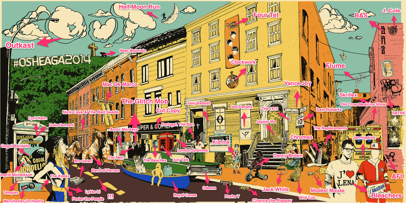 Osheaga 2014 lineup: How many did you guess? - Forget The Box